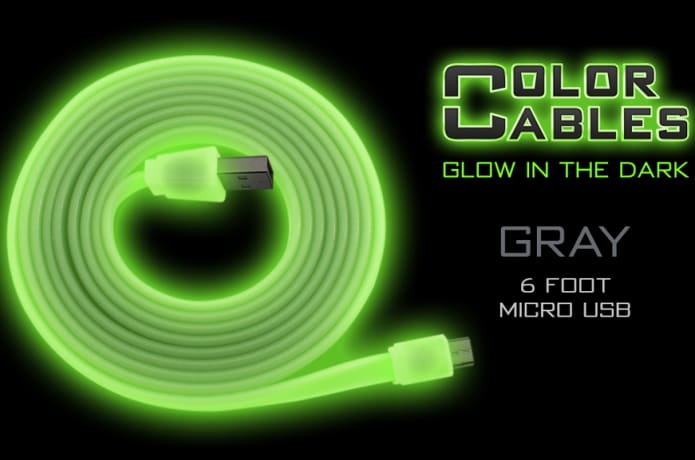 Color Cables: Glow in the Dark, Charge & Sync Cables | Indiegogo