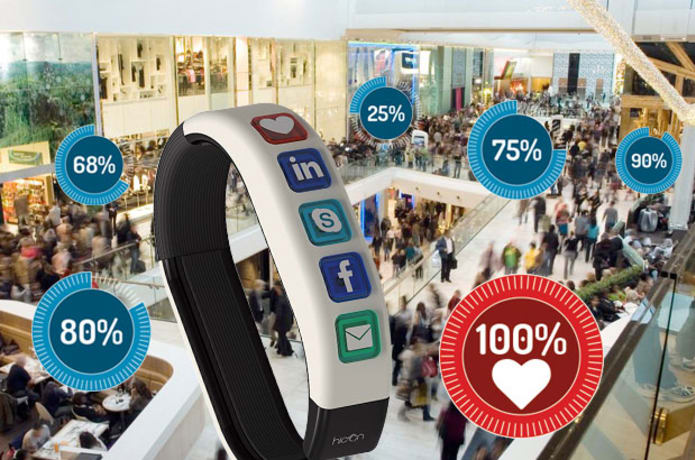 Hicon is all your social networks, made wearable! | Indiegogo