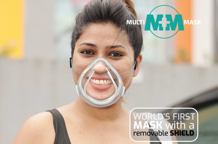 Multi-Mask : The Only Mask with a Removable Shield | Indiegogo