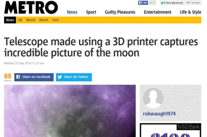 PiKon 3D Printed Telescope | Indiegogo