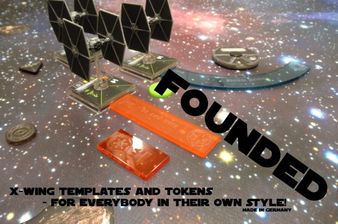 X-Wing Movement Template & Tokens | Indiegogo