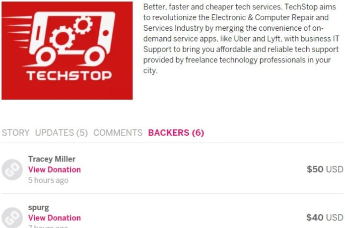 TechStop, On-Demand Tech Services App | Indiegogo