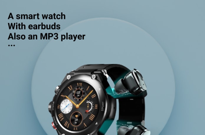KT3 Smart Buds-World first 3 in 1 Smartwatch | Indiegogo