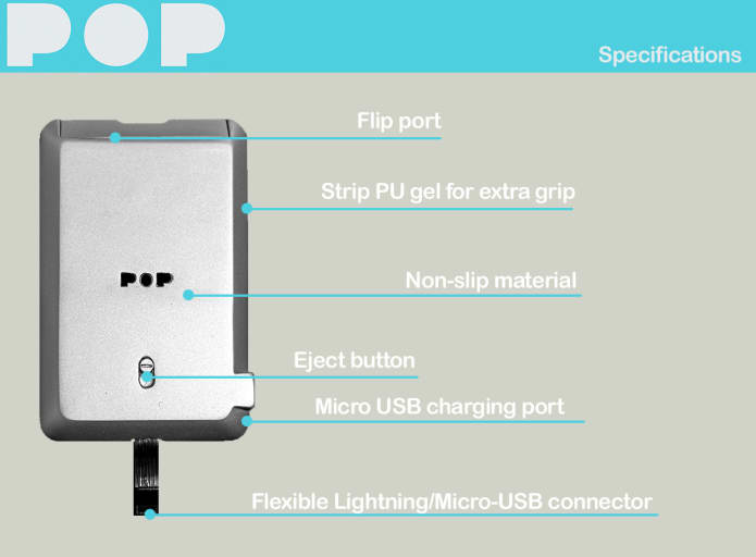 POP Limitless battery extension for iPhone&Android | Indiegogo